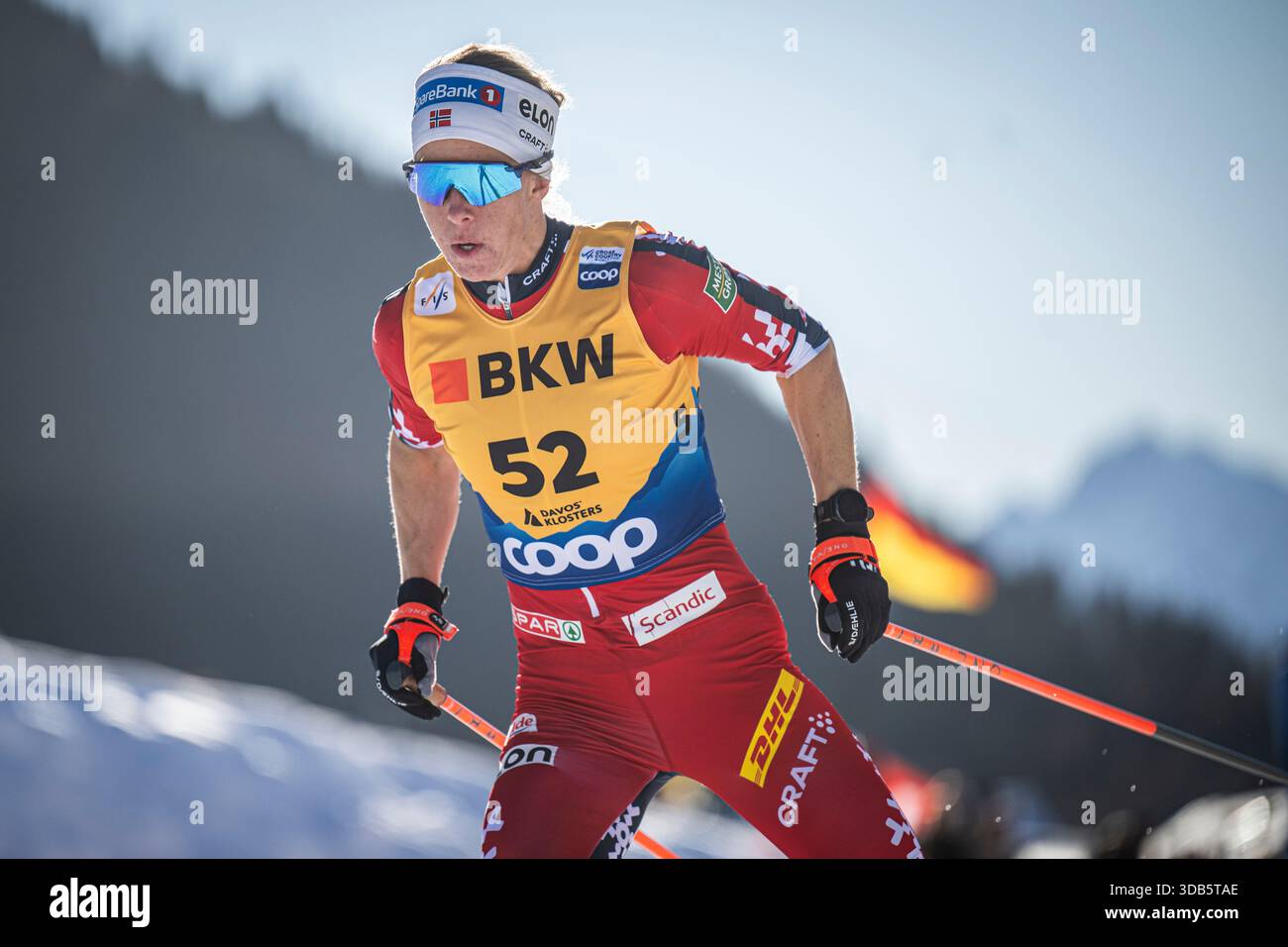 Astrid Oeyre Slind of Norway in action during the 10km interval start ...
