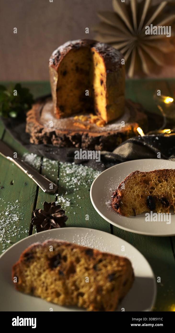 Tall whole panettone loaf hi-res stock photography and images - Alamy