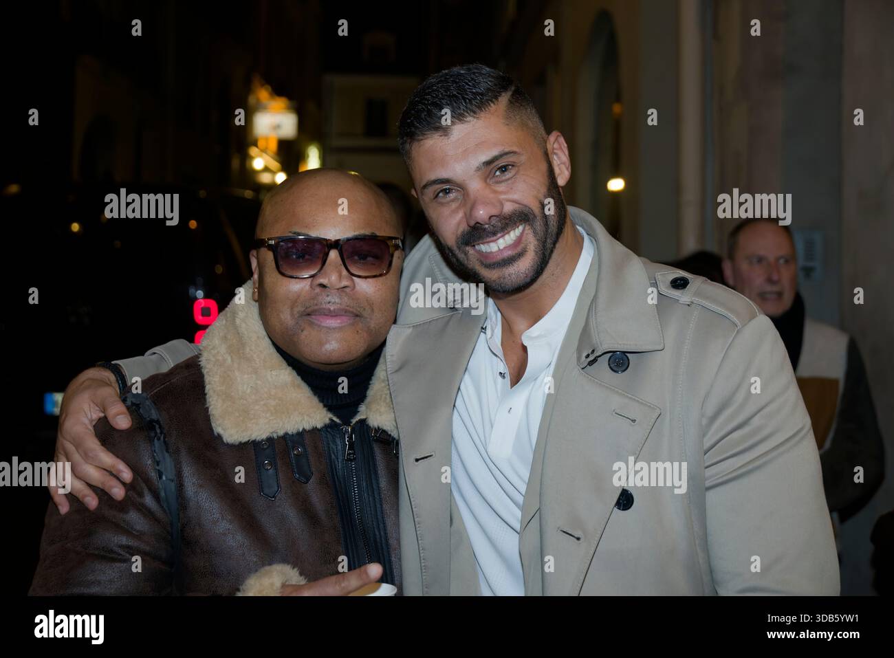Paris, France. 13th Dec, 2025. Alibi Montana and actor Ophir Azoulay ...