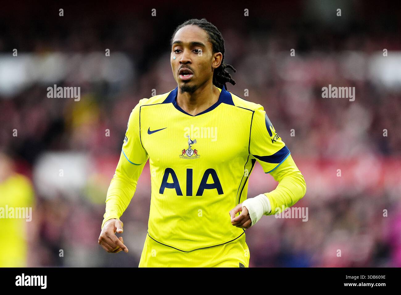 Tottenham Hotspur's Djed Spence during the Premier League match at the ...