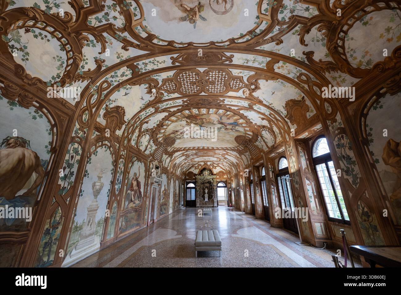 Ducale Palace, Mantua - Jul 25, 2025: Hall of the Rivers in the Ducal ...