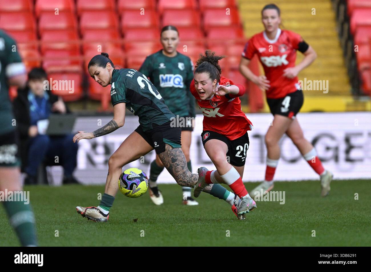 London, England, 14th December, 2025: Coral Haines of Watford Women and ...