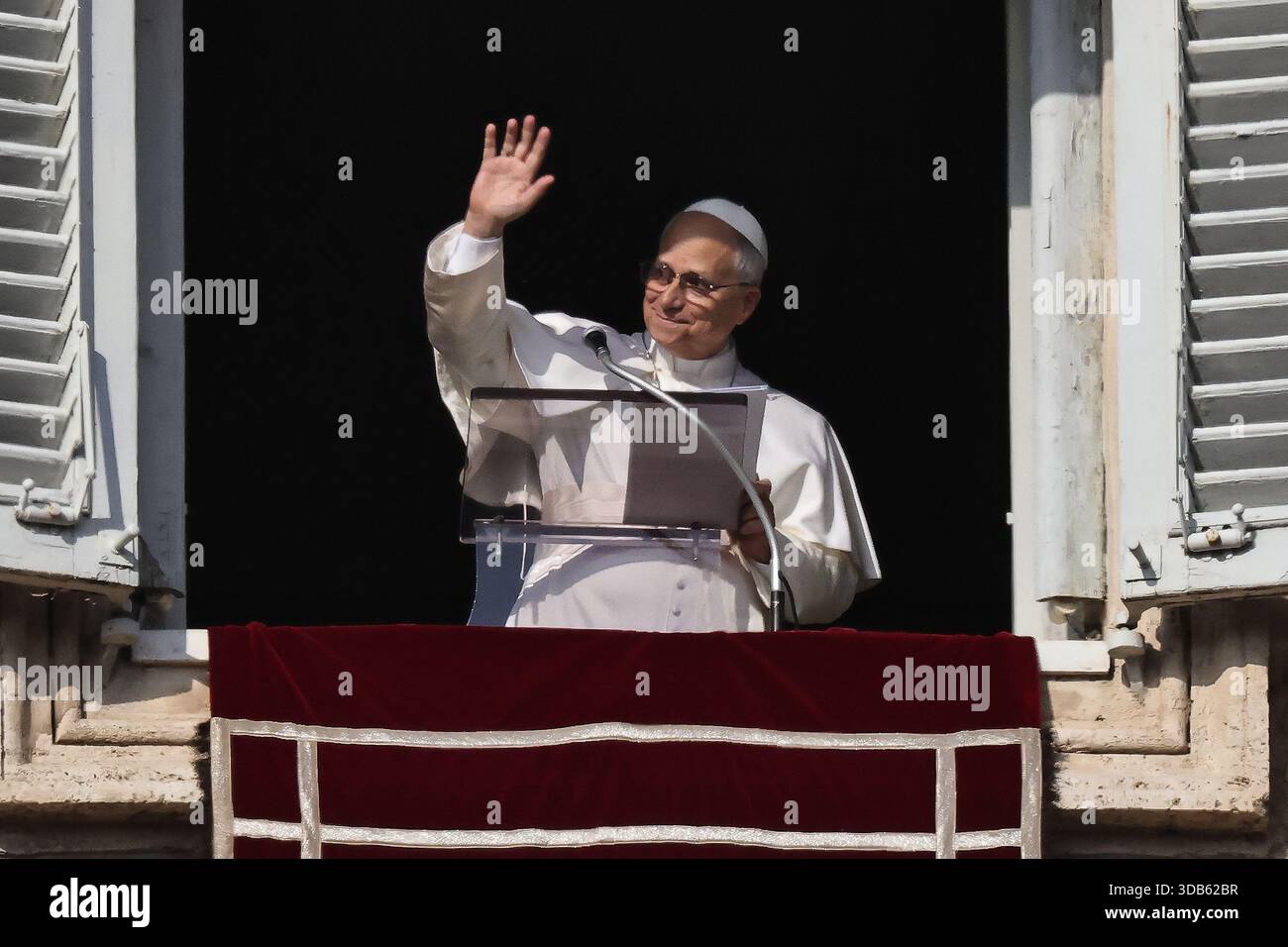 December 14, 2025. Vatican City - POPE LEO XIV delivers Angelus Prayer ...