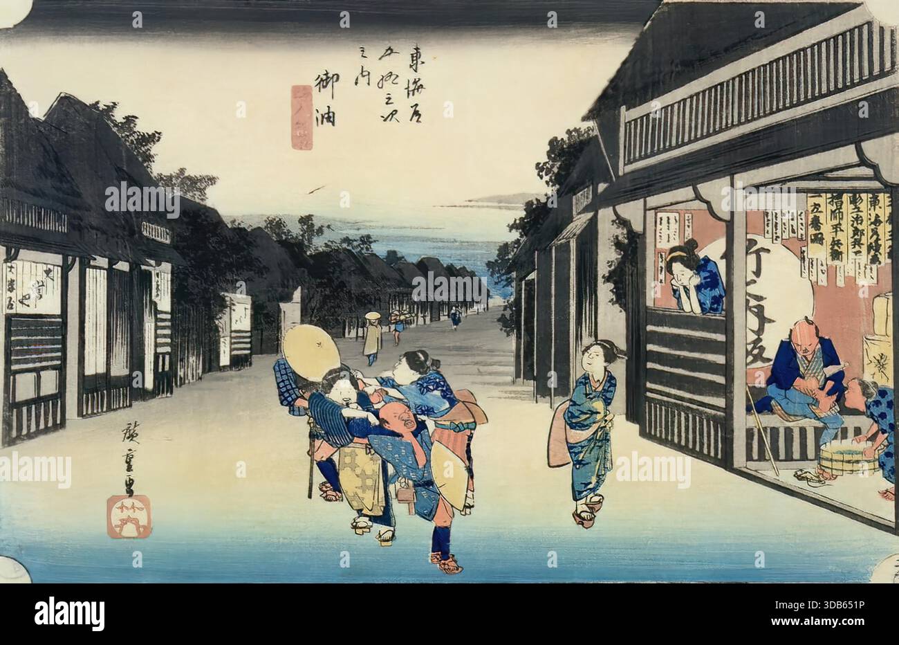 Japanese print masterpiece Stock Vector Images - Alamy