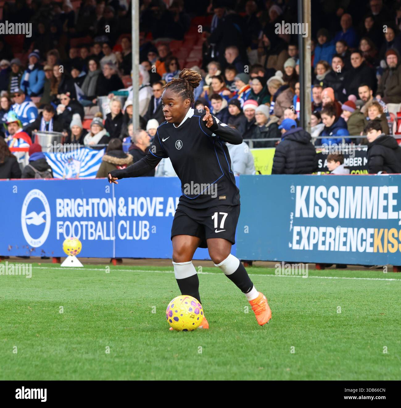 Sandy Baltimore (17 Chelsea) during the WSL game between Brighton Hove ...