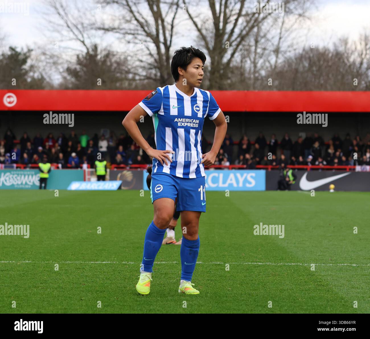 Kiko Seike (11 Brighton) during the WSL game between Brighton Hove ...