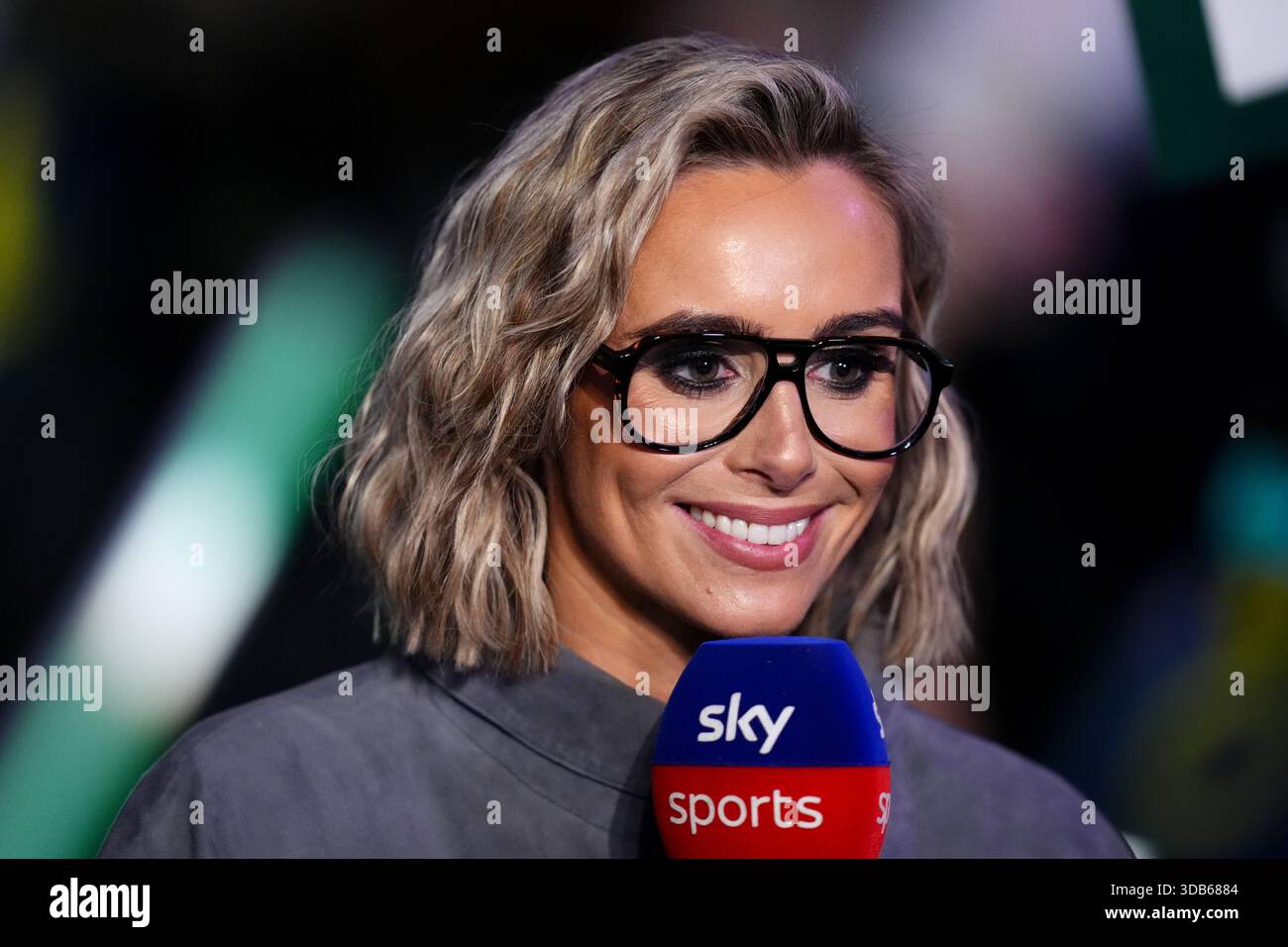 Presenter Anna Woolhouse on day four of the Paddy Power World Darts ...