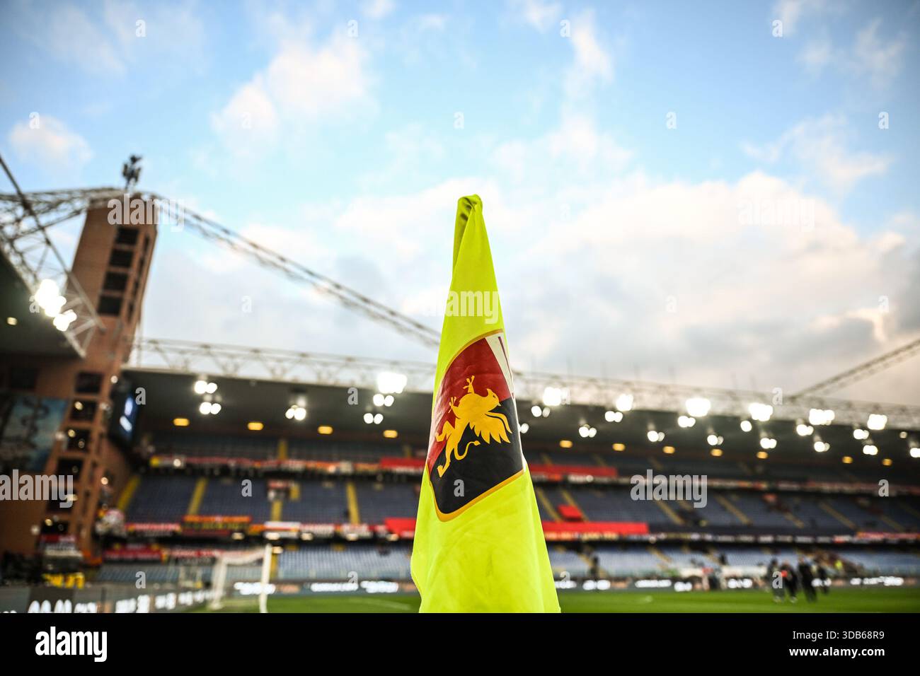 A general view of almost empty Luigi Ferraris stadium (also known as ...