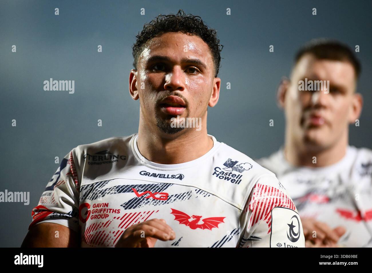 Dan Davis of Scarlets during the EPCR Champions Cup match between ...