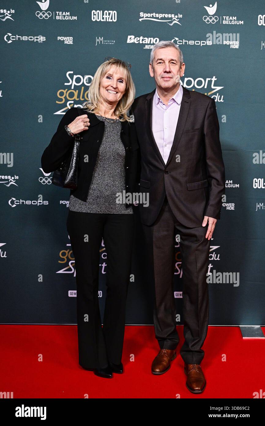 Journalist Patrick Ceulemans and his wife pictured at the 'Sportgala ...