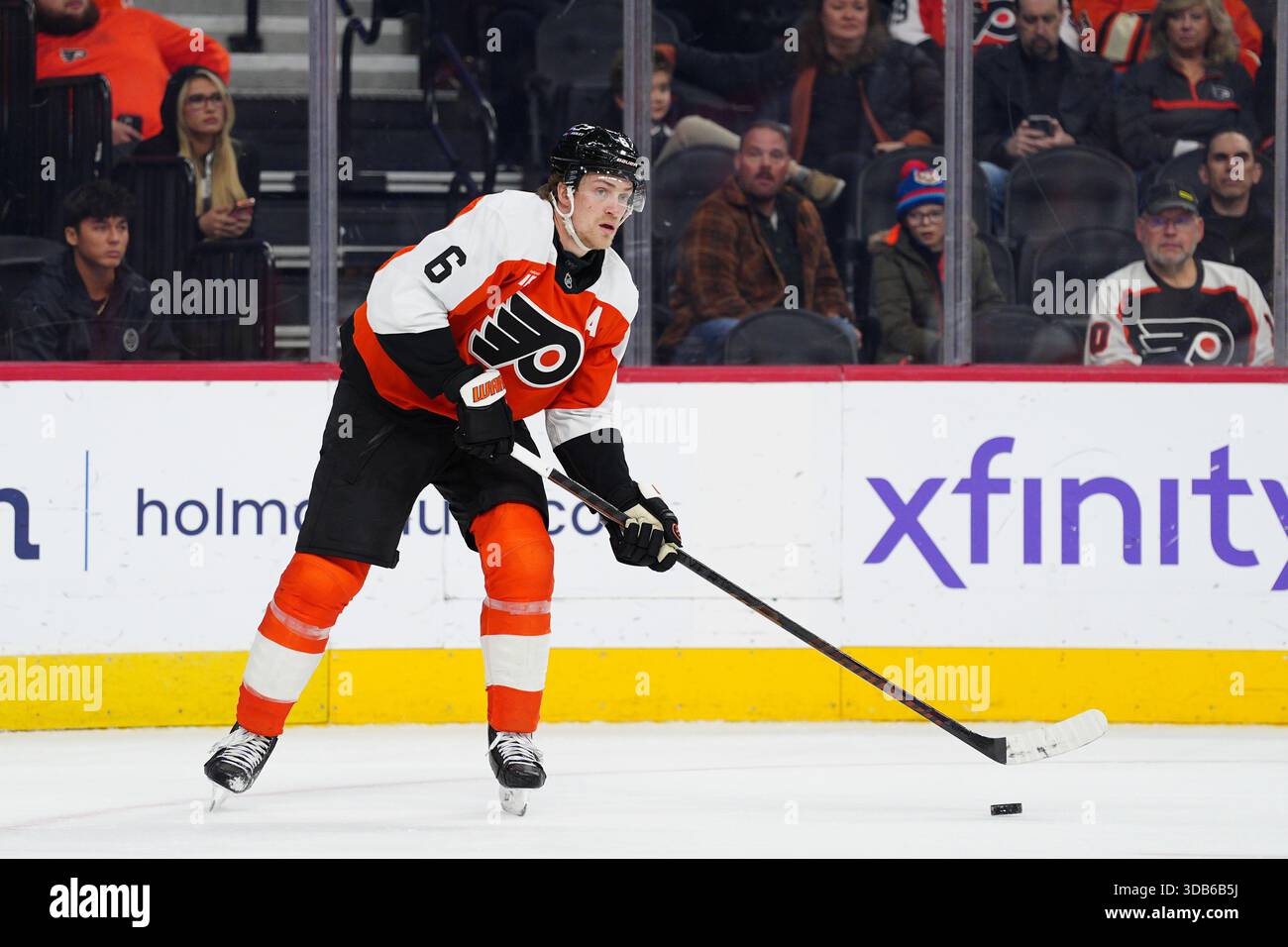 Philadelphia Flyers' Travis Sanheim in action during an NHL hockey game ...