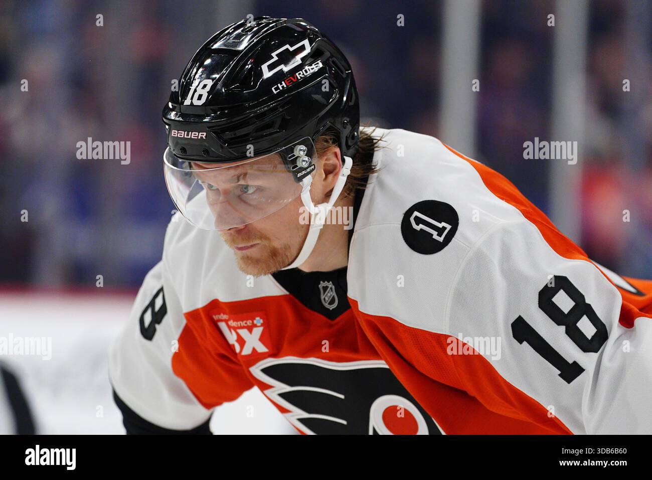 Philadelphia Flyers' Rodrigo Abols in action during an NHL hockey game ...