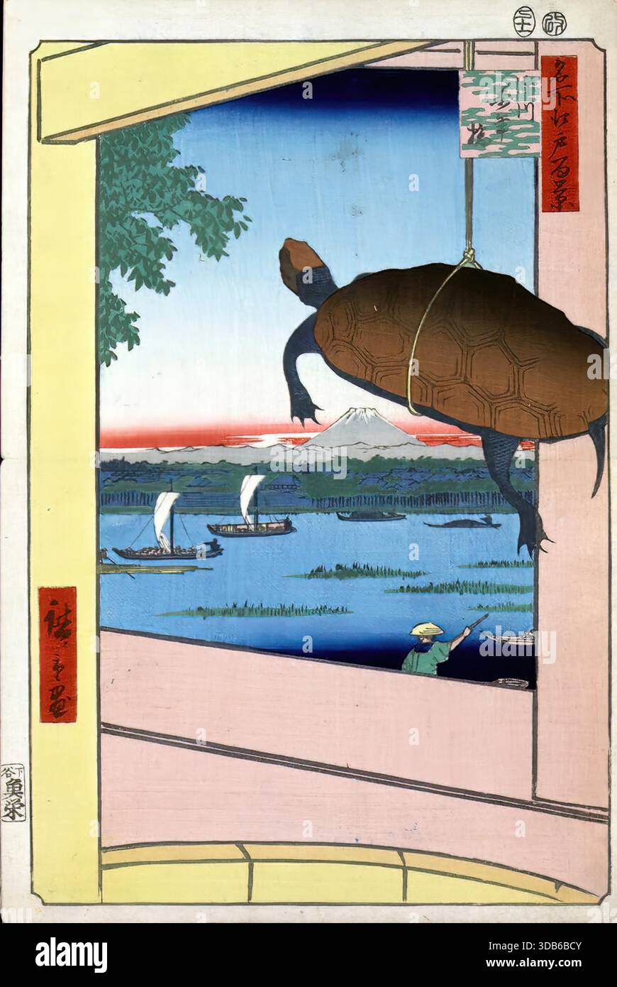 Scenic woodblock Stock Vector Images - Alamy