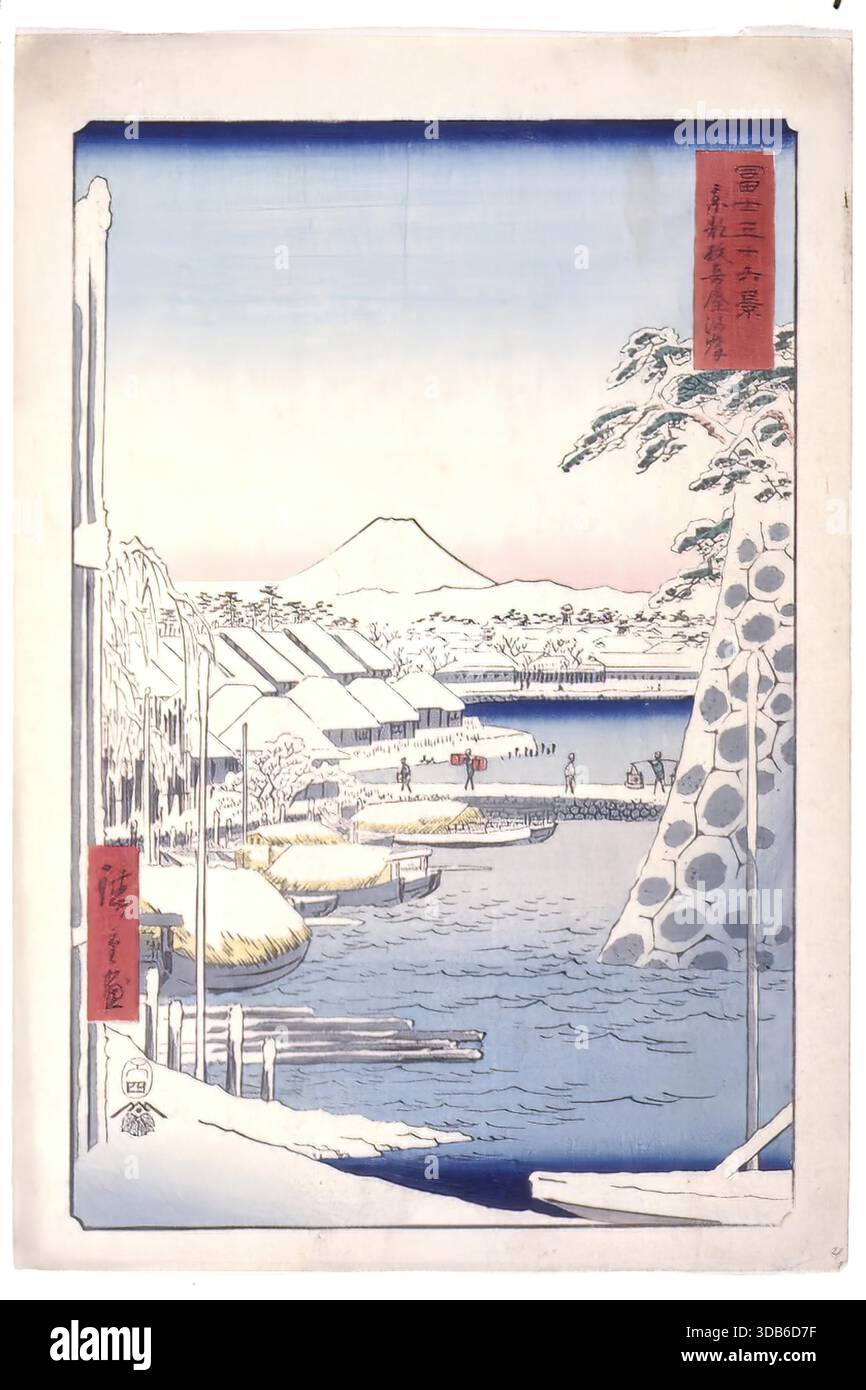 Scenic woodblock Stock Vector Images - Alamy