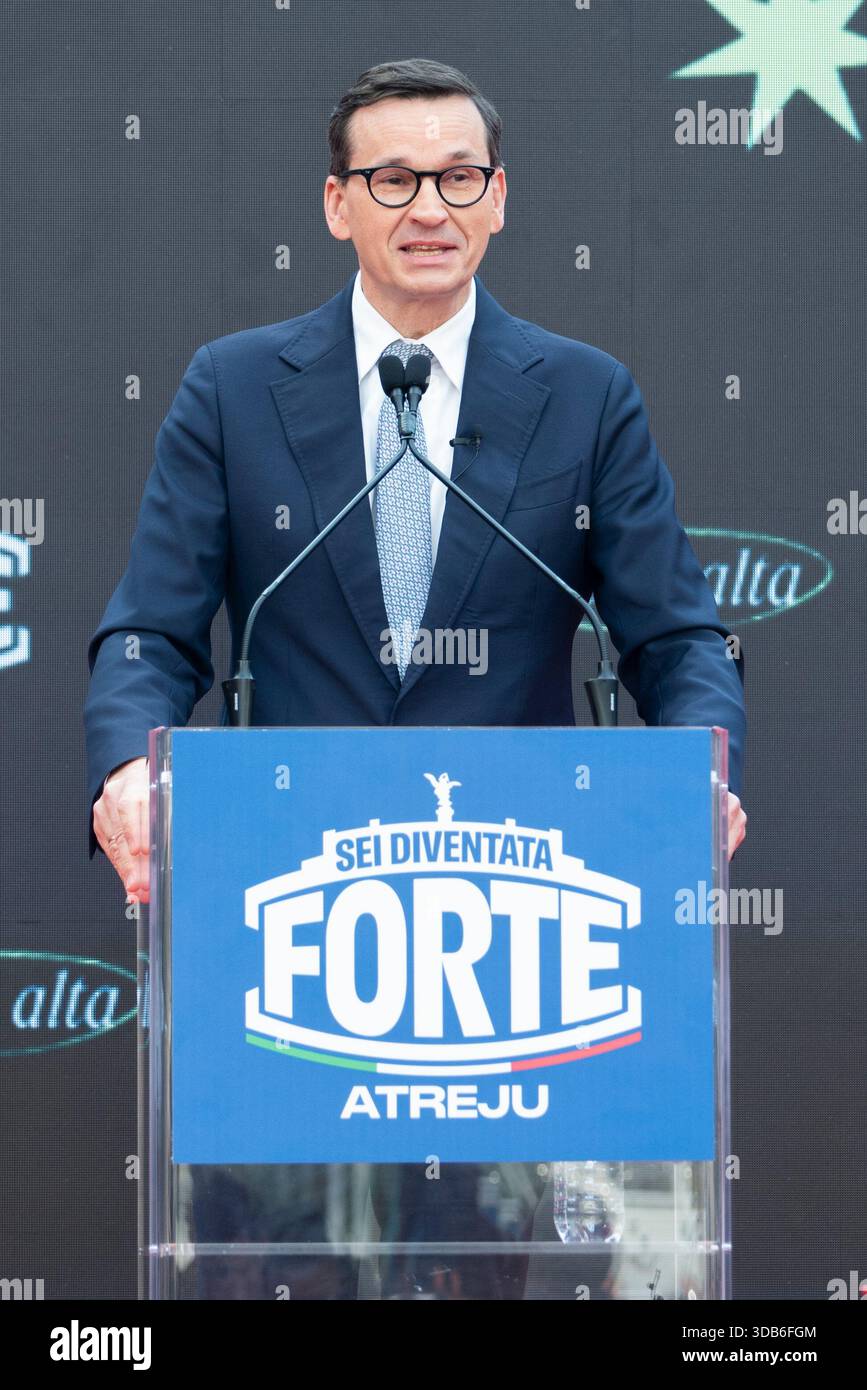 Rome, Italy. 14th december 2025. Mateusz Morawiecki, President of the ...