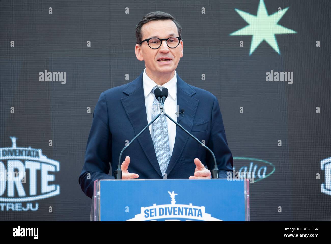 Rome, Italy. 14th december 2025. Mateusz Morawiecki, President of the ...