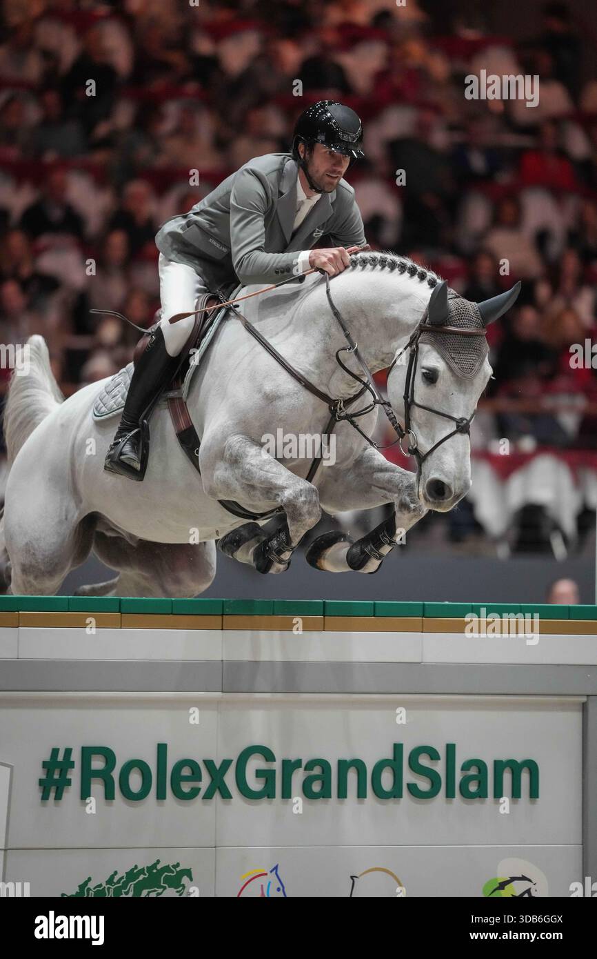 Christian KUKUK (GER) riding CHECKER 47 during the Day 5 of the 64th ...