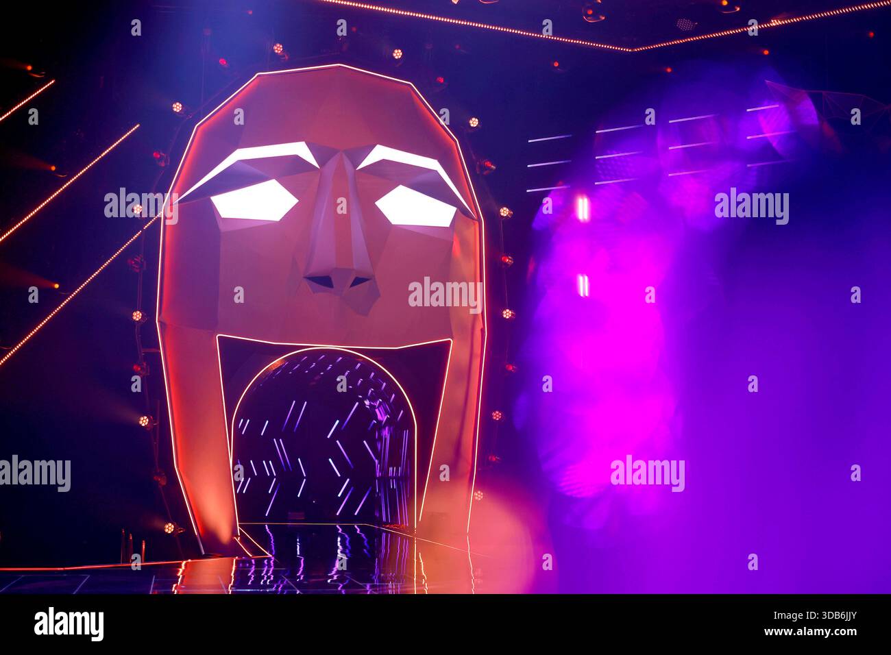 Das Bühnenbild von Masked Singer zu sehen in der Prosieben-Show The ...