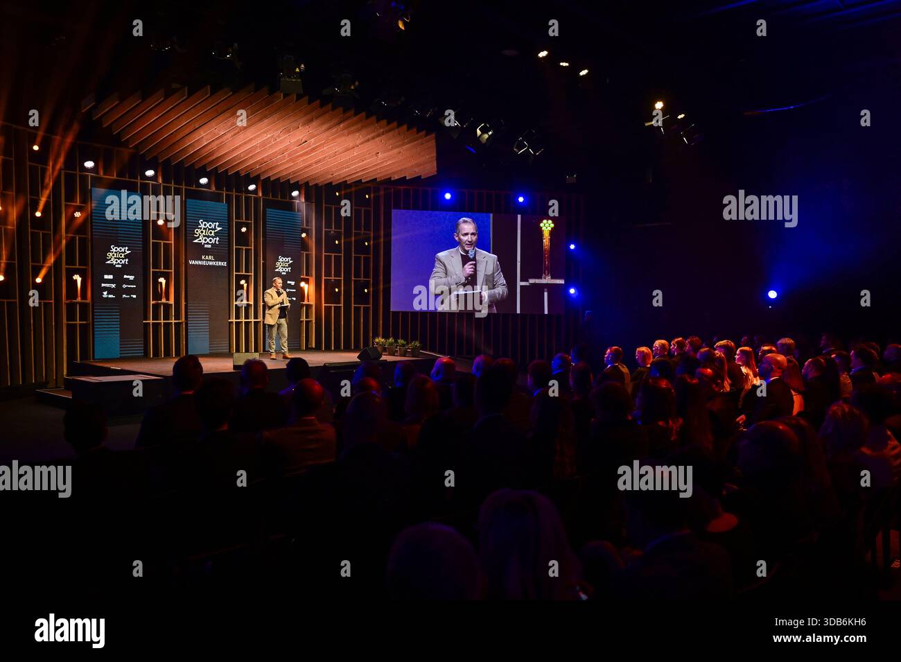 Sports journalist Karl Vannieuwkerke pictured at the 'Sportgala' award ...