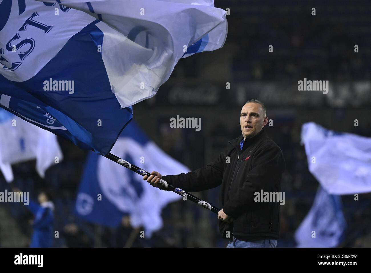 Illustration picture taken during pictured before a soccer match ...