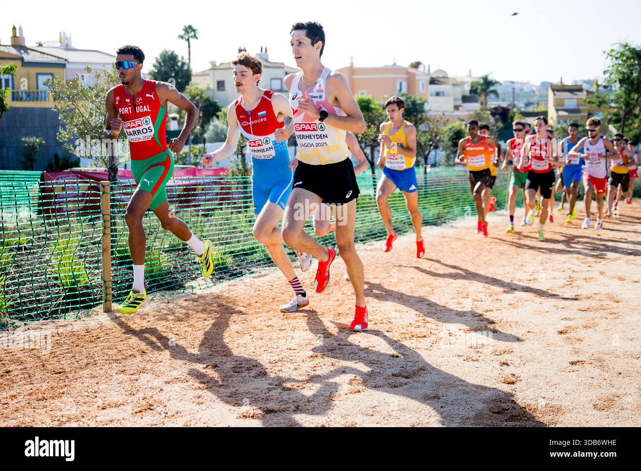 Belgian Ruben Verheyden pictured in action during the Men Elite race at ...