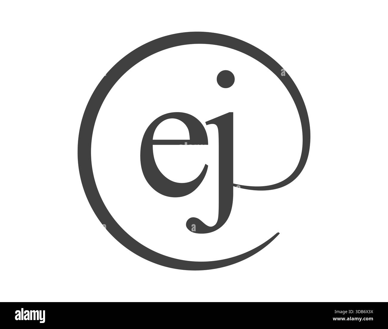 EJ logo company template. Letter e and j logotype. Set different ...