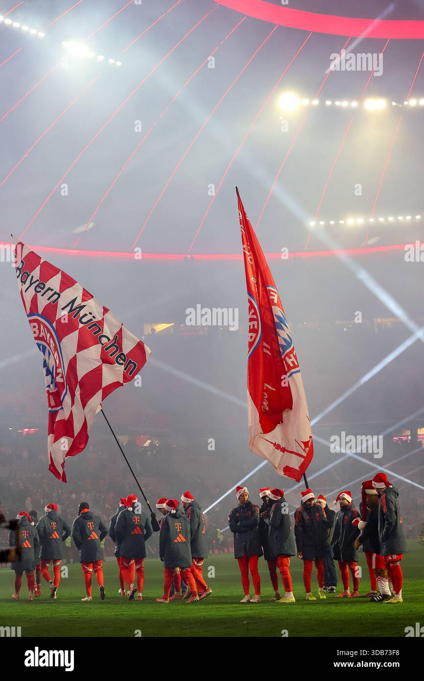 The Christmas party of FC Bayern Munich after the game, the team of FC ...