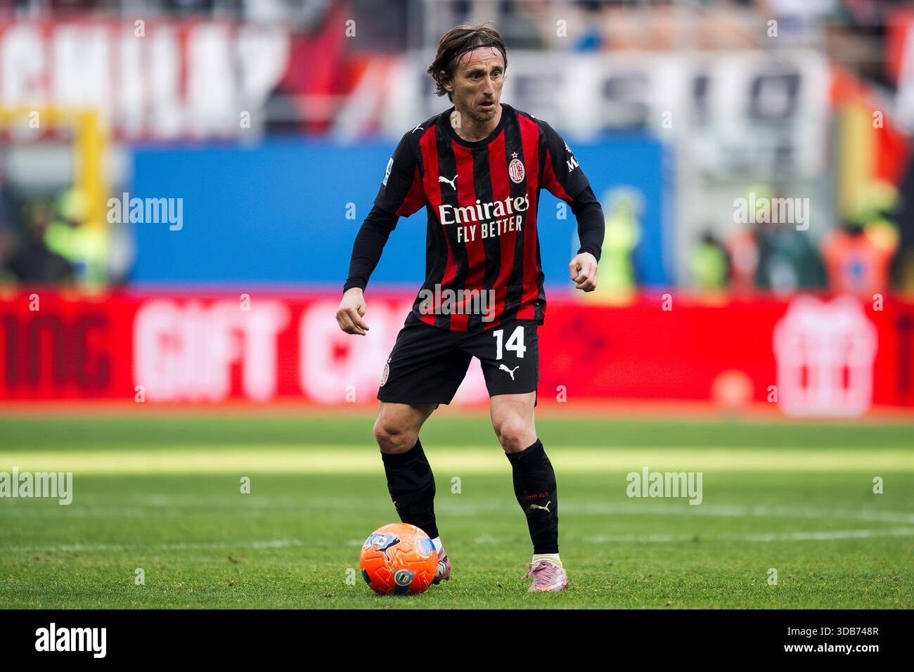 Luka Modric of AC Milan in action during the Serie A football match ...