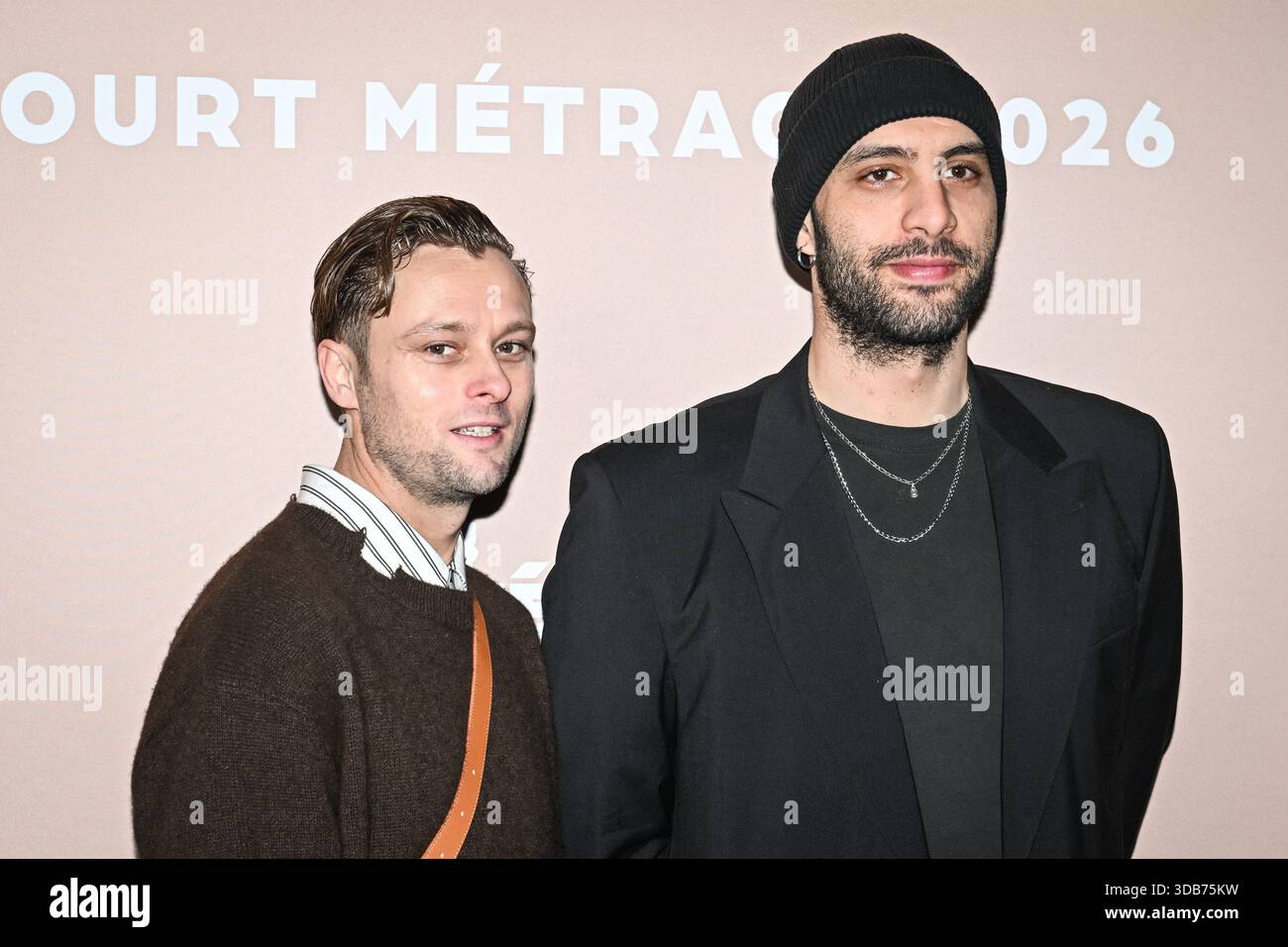 (L-R) Rod Paradot and Wyssem Romdhane pose for a photocall during the ...
