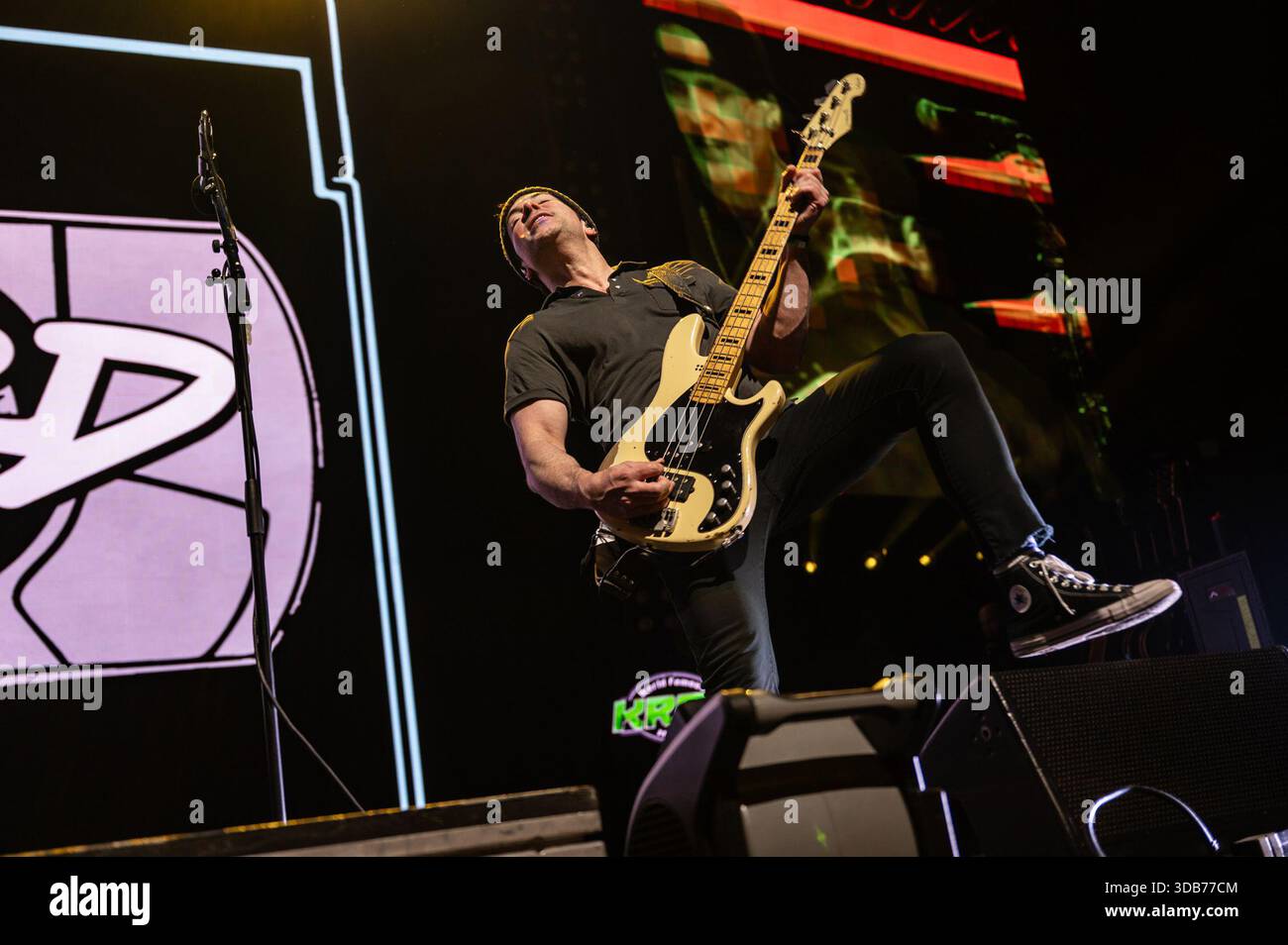 Yellowcard - Josh Portman performs onstage during the 2025 KROQ Almost ...