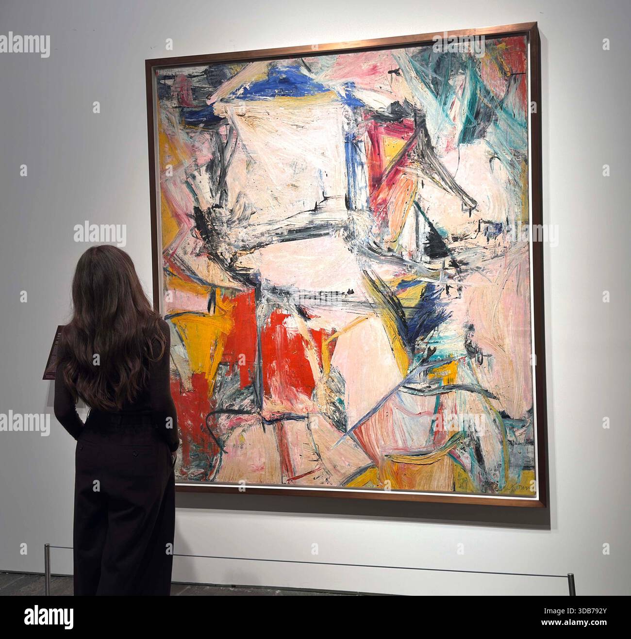 New York, New York, USA. 13th Dec, 2025. A woman views ""˜Interchange ...