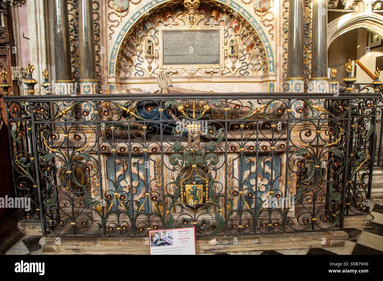 The tomb of Robert Dudley, 1st Earl of Leicester and a favorite of ...