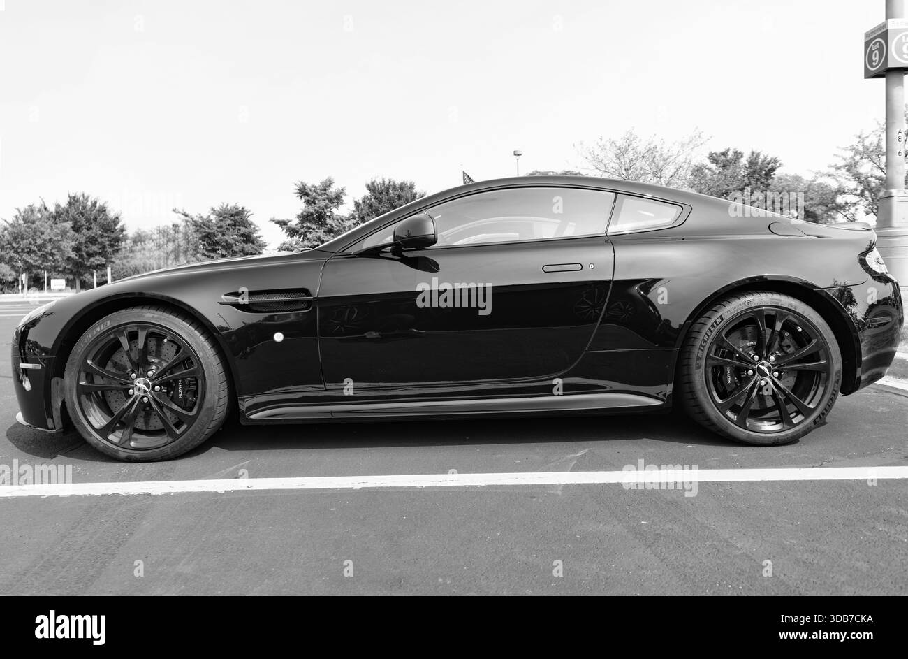 Chicago, Illinois, USA - September 08, 2024: 2008 Aston Martin V12 ...