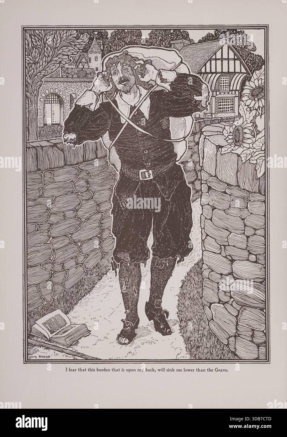 Vintage Illustration from the 1898 edition of The Pilgrim's Progress by ...