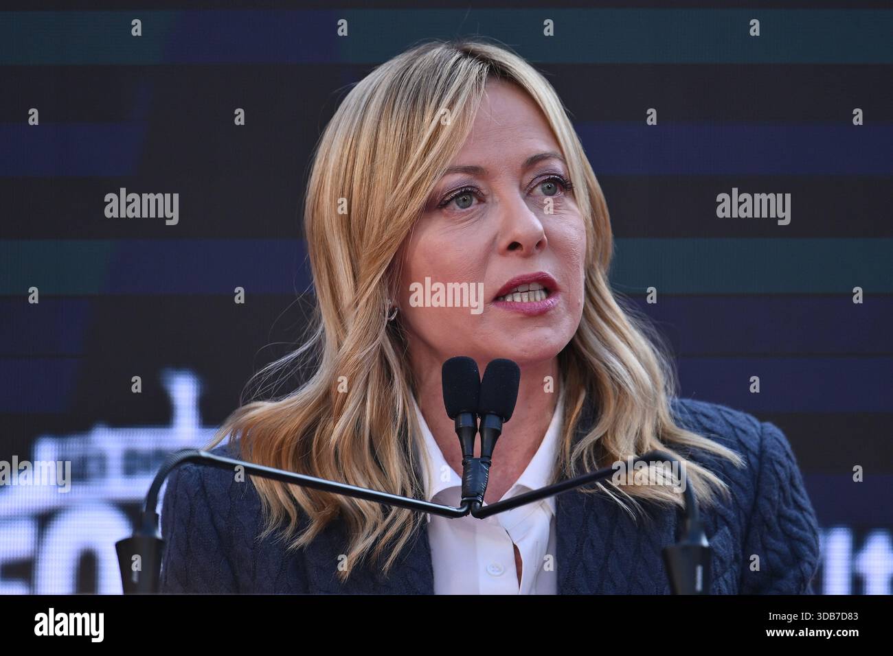 Giorgia Meloni (President of the Council of Ministers) attends the 2025 ...