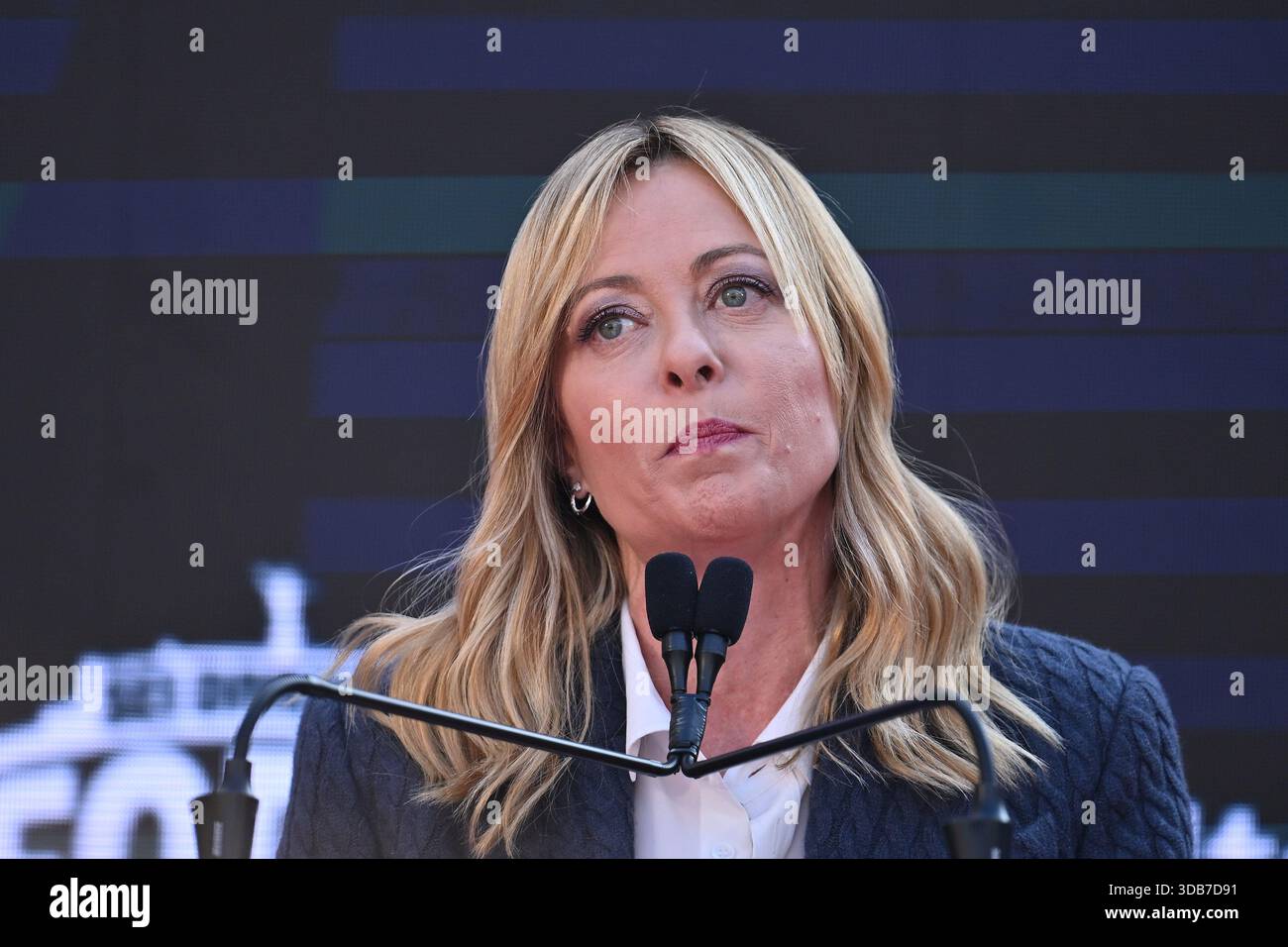 Giorgia Meloni (President of the Council of Ministers) attends the 2025 ...