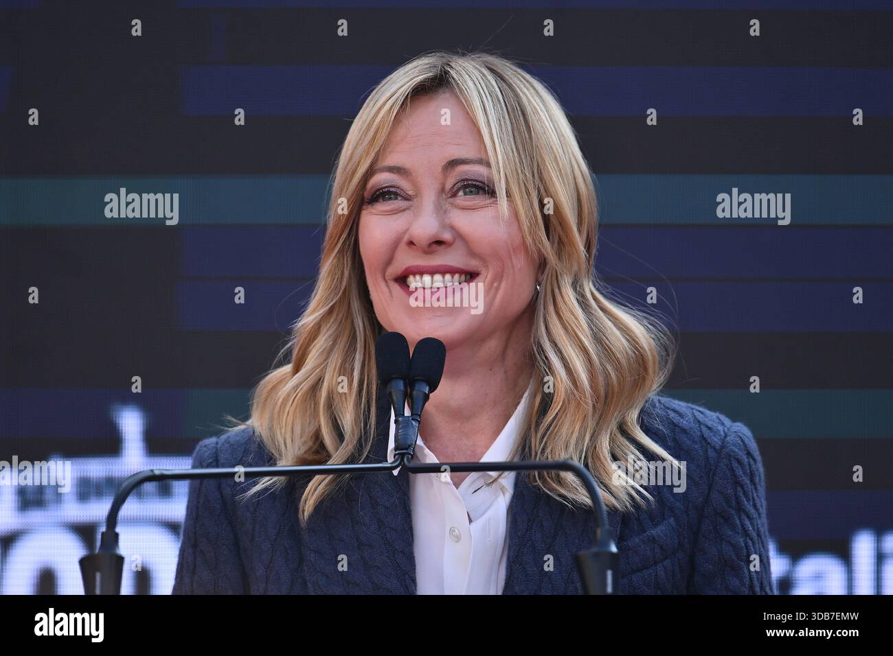 Giorgia Meloni (President of the Council of Ministers) attends the 2025 ...