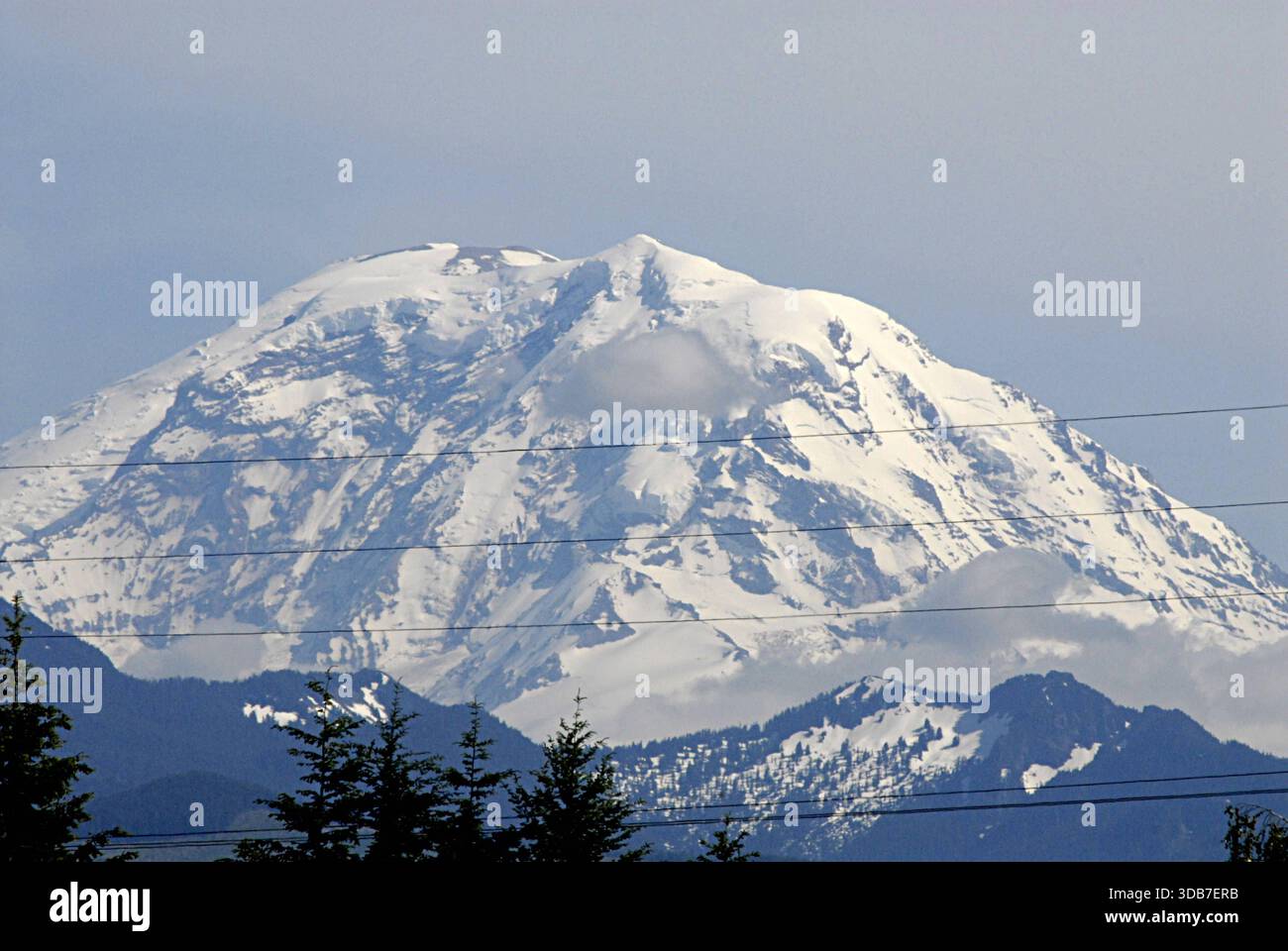 buckley/Washington state View of Mount Rainier 21 June 2014 Stock Photo ...