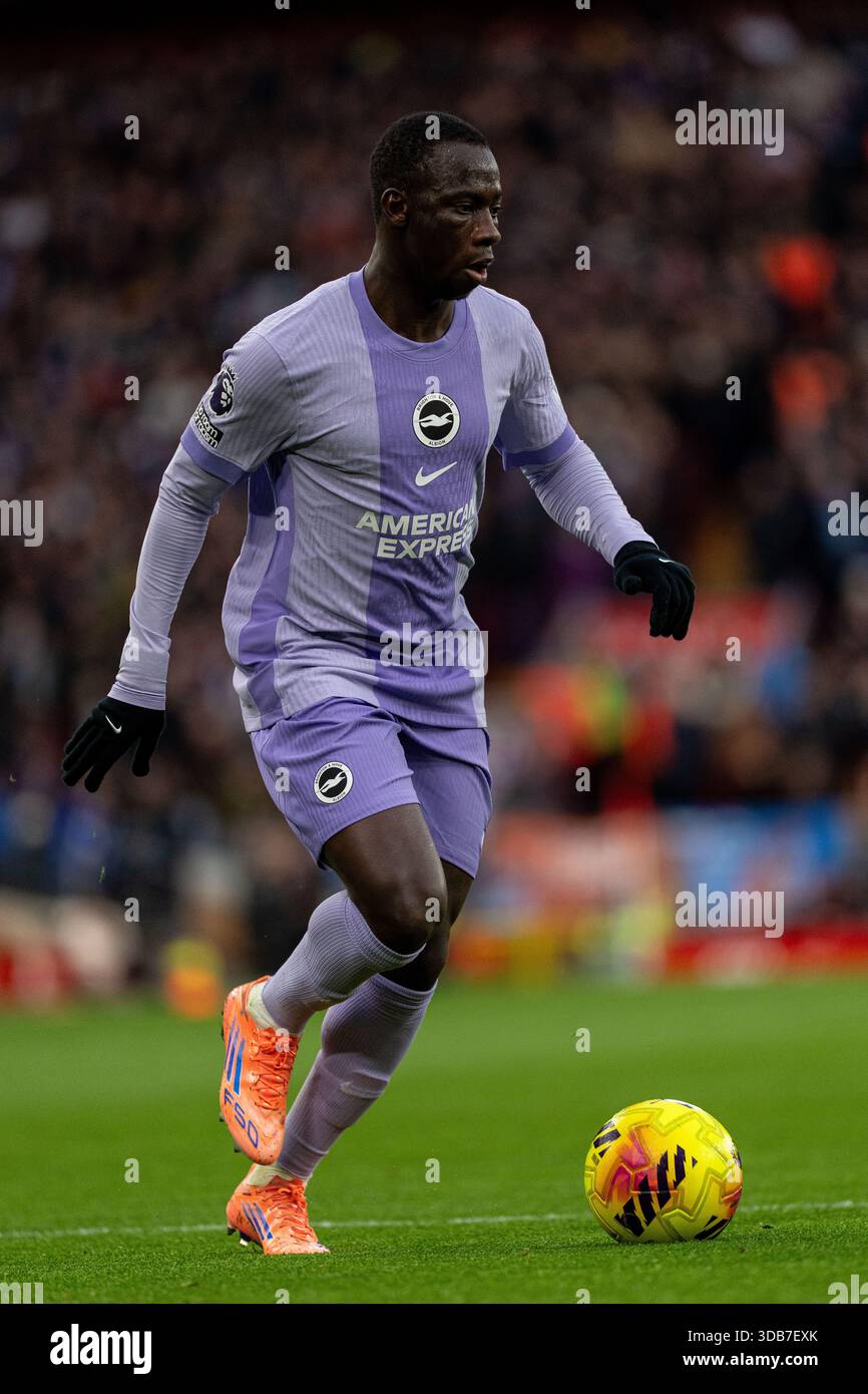 Carlos Baleba of Brighton & Hove Albion in action during the Premier ...
