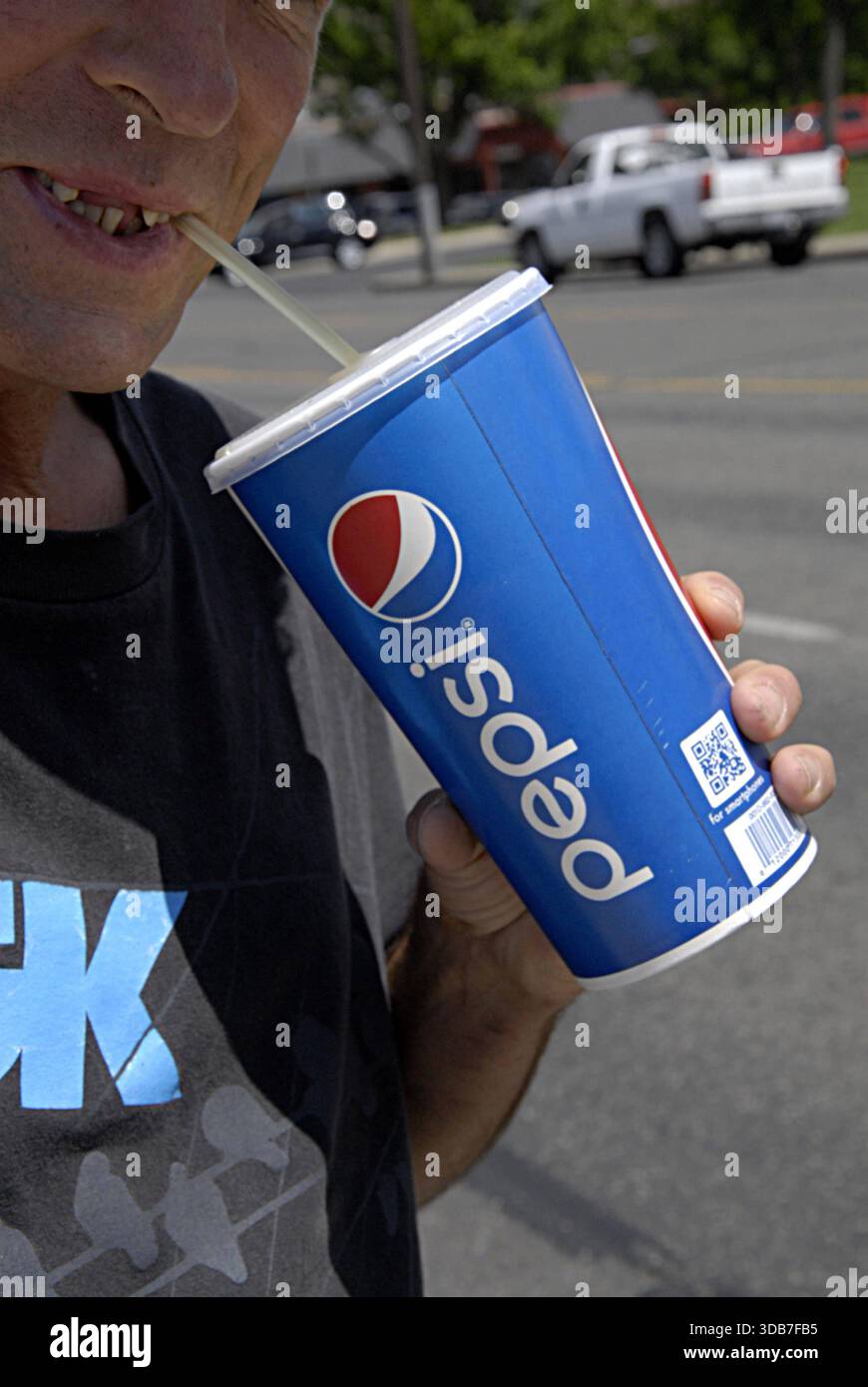 LEWISTON/IDAHO /USA- American male drink pepsi 29 May 2014 Stock Photo ...