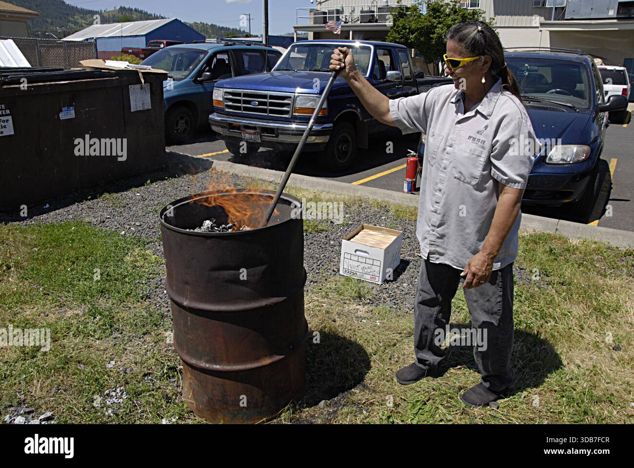 KAMIAH/IDAHO /USA- Daily life and business in Kamiah small western ...