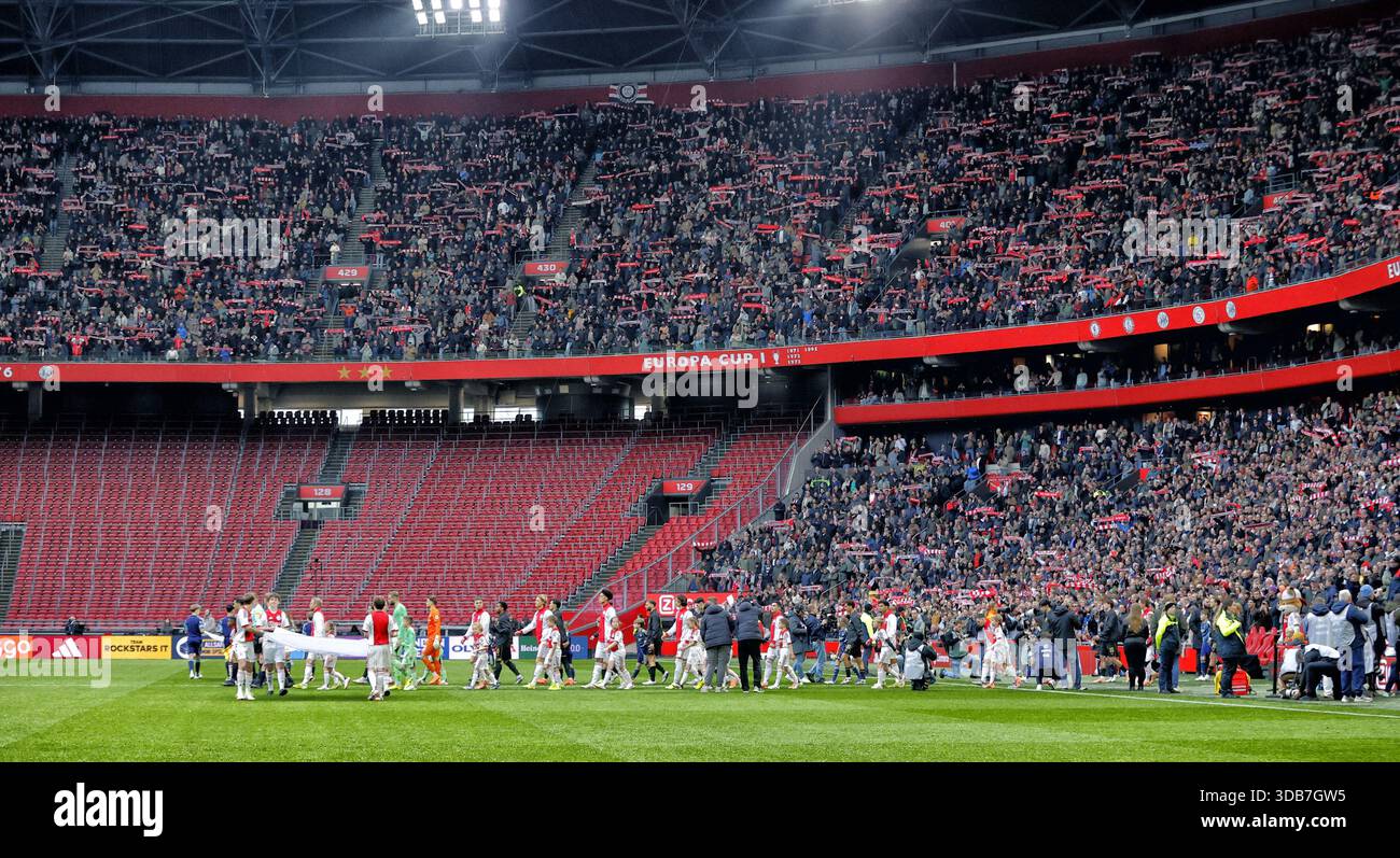 AMSTERDAM, 14-12-2025, JohanCruyff Arena, Dutch Eredivisie Football ...