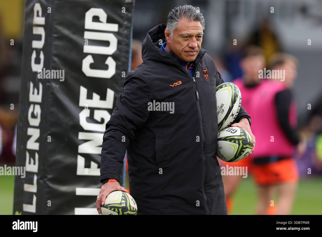 Filo Tiatia, the head coach of Dragons rugby team looks on before the ...