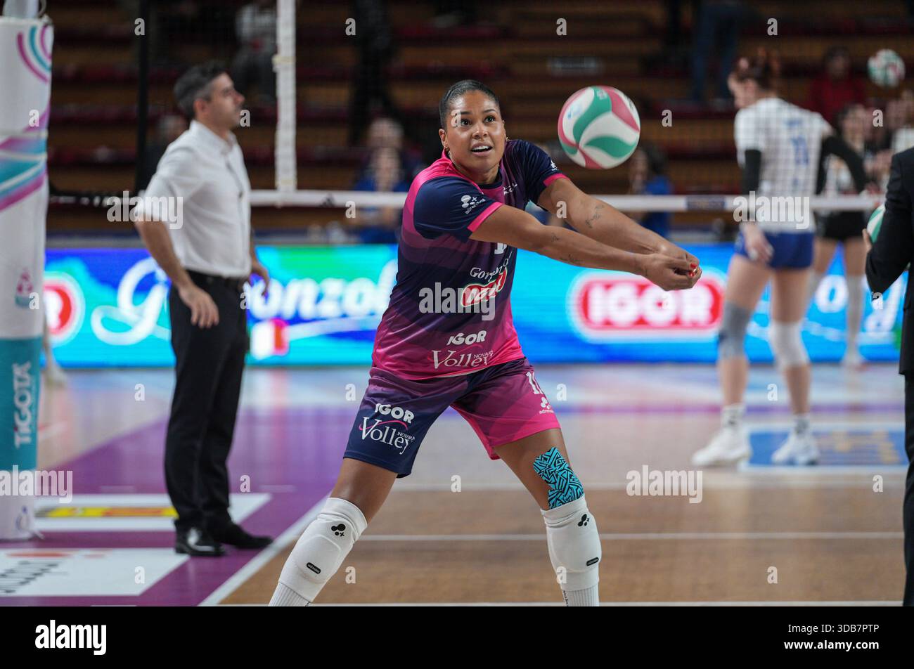 Taylor Mims (Igor Gorgonzola Novara) during Igor Gorgonzola Novara vs ...