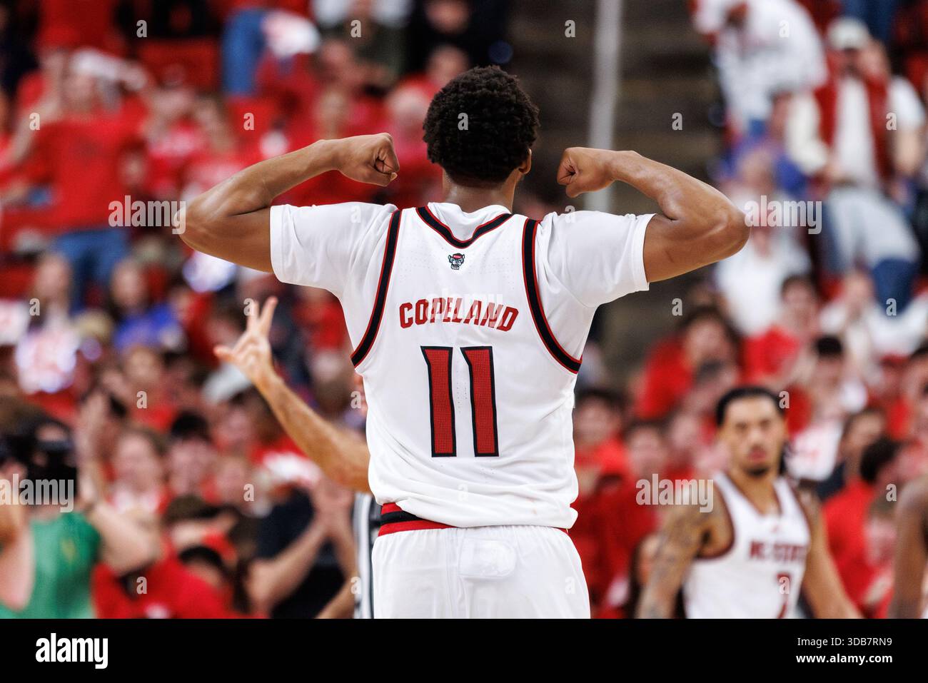 North Carolina State's Quadir Copeland (11) reacts to a play during an ...