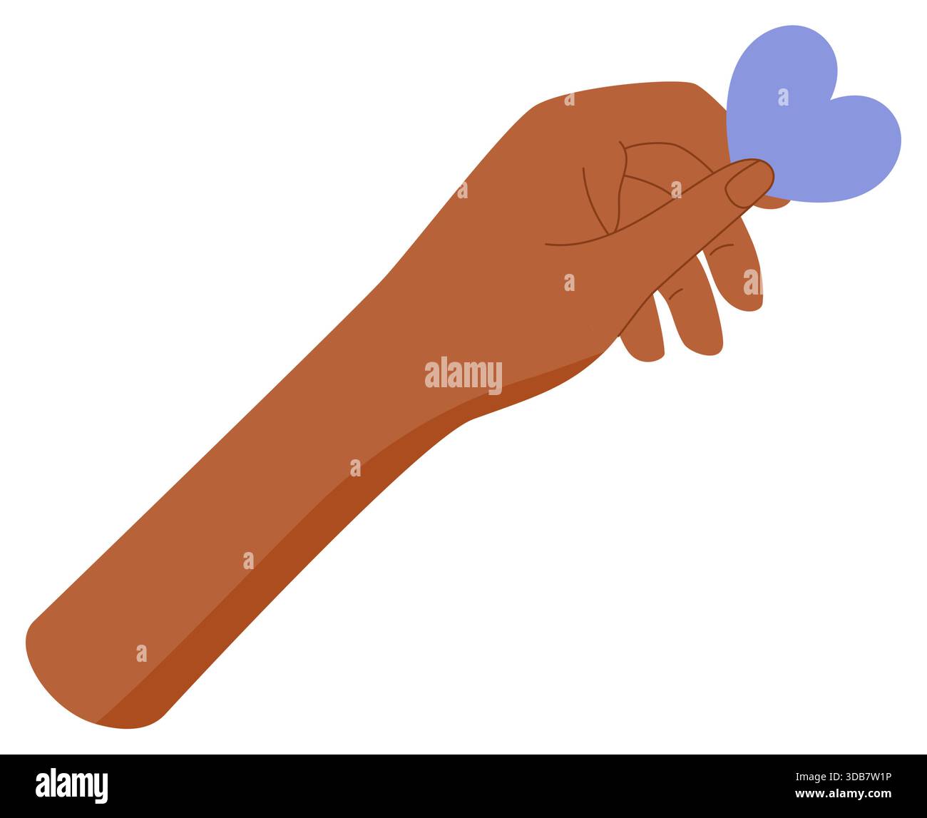 Colorful sticker hand holding Stock Vector Images - Alamy
