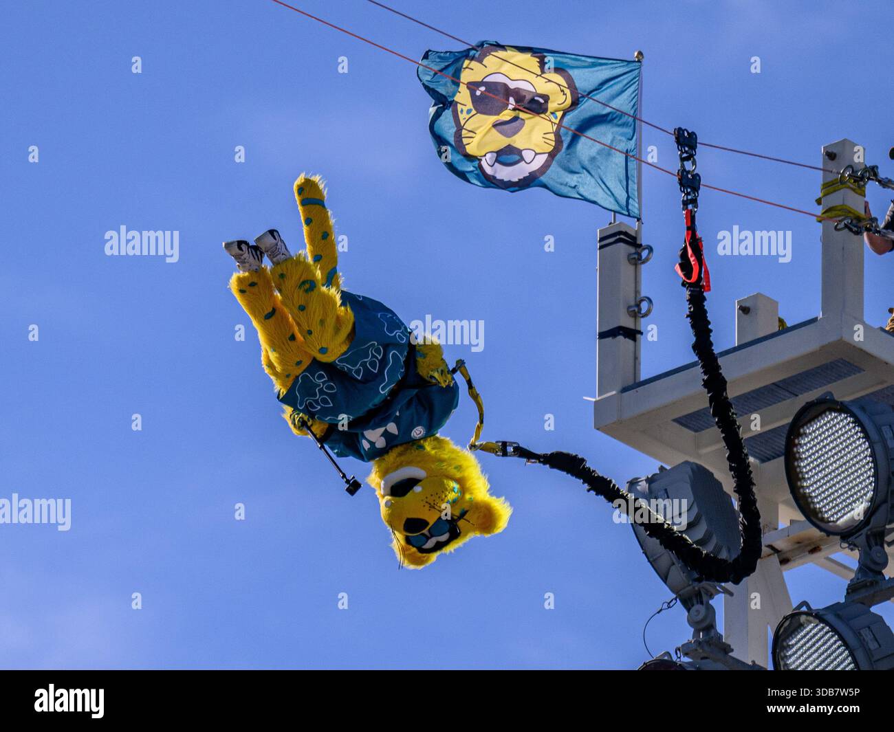 December 14, 2025: Jacksonville Jaguars mascot Jaxson de Ville performs ...