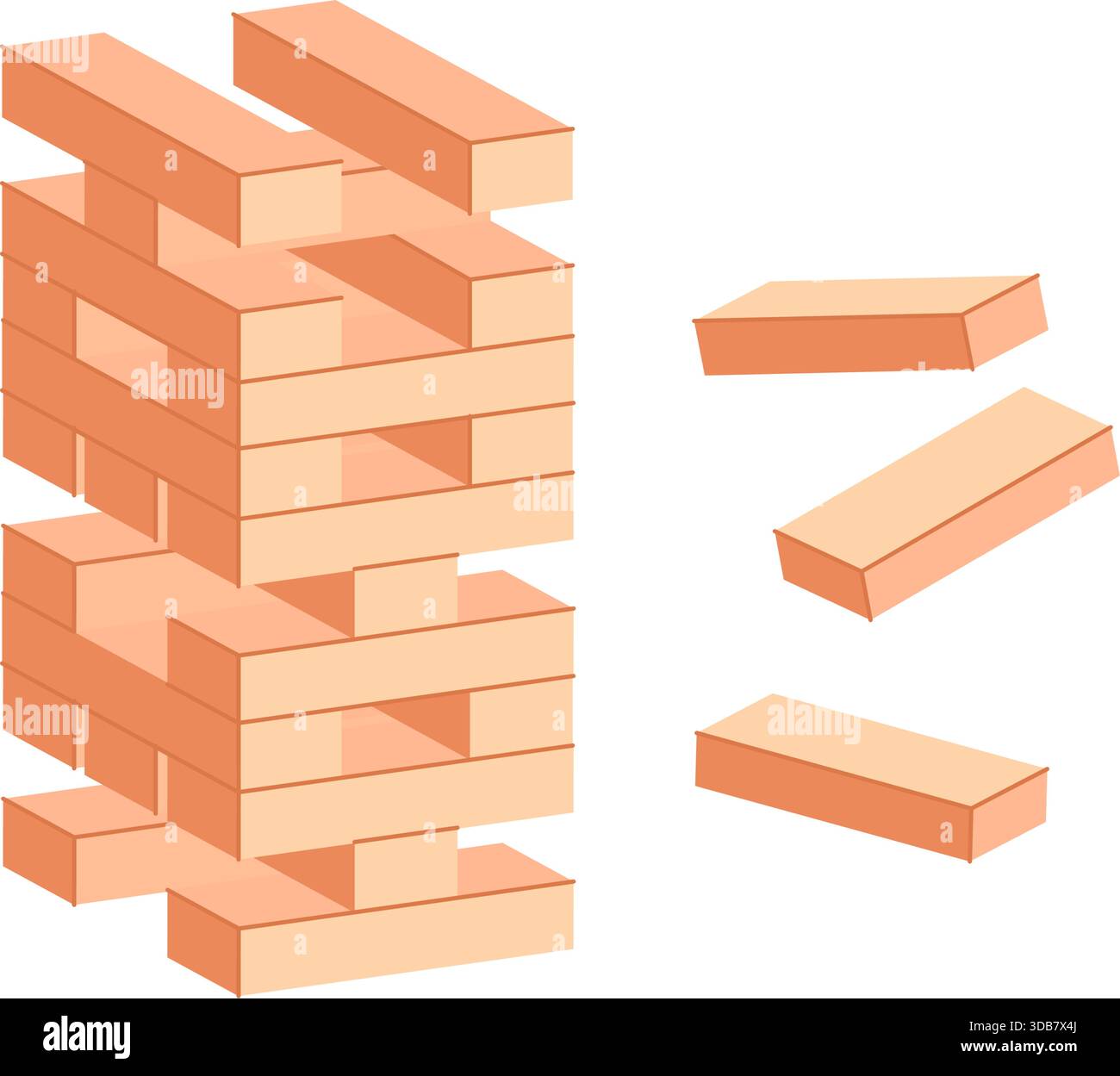 Jenga game Stock Vector Images - Alamy