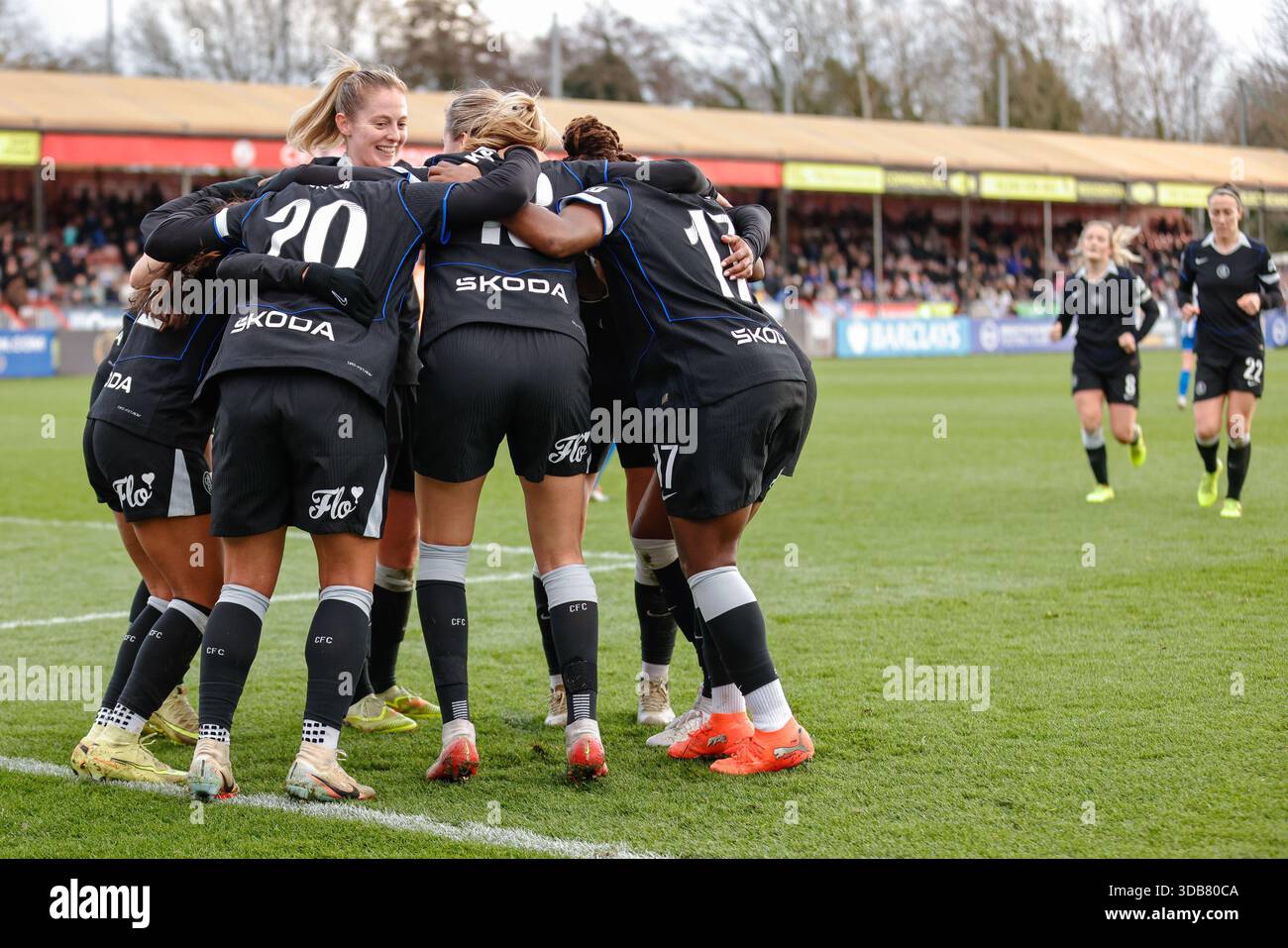 Alyssa Thompson (12 Chelsea) celebrates her goal during the Barclays ...