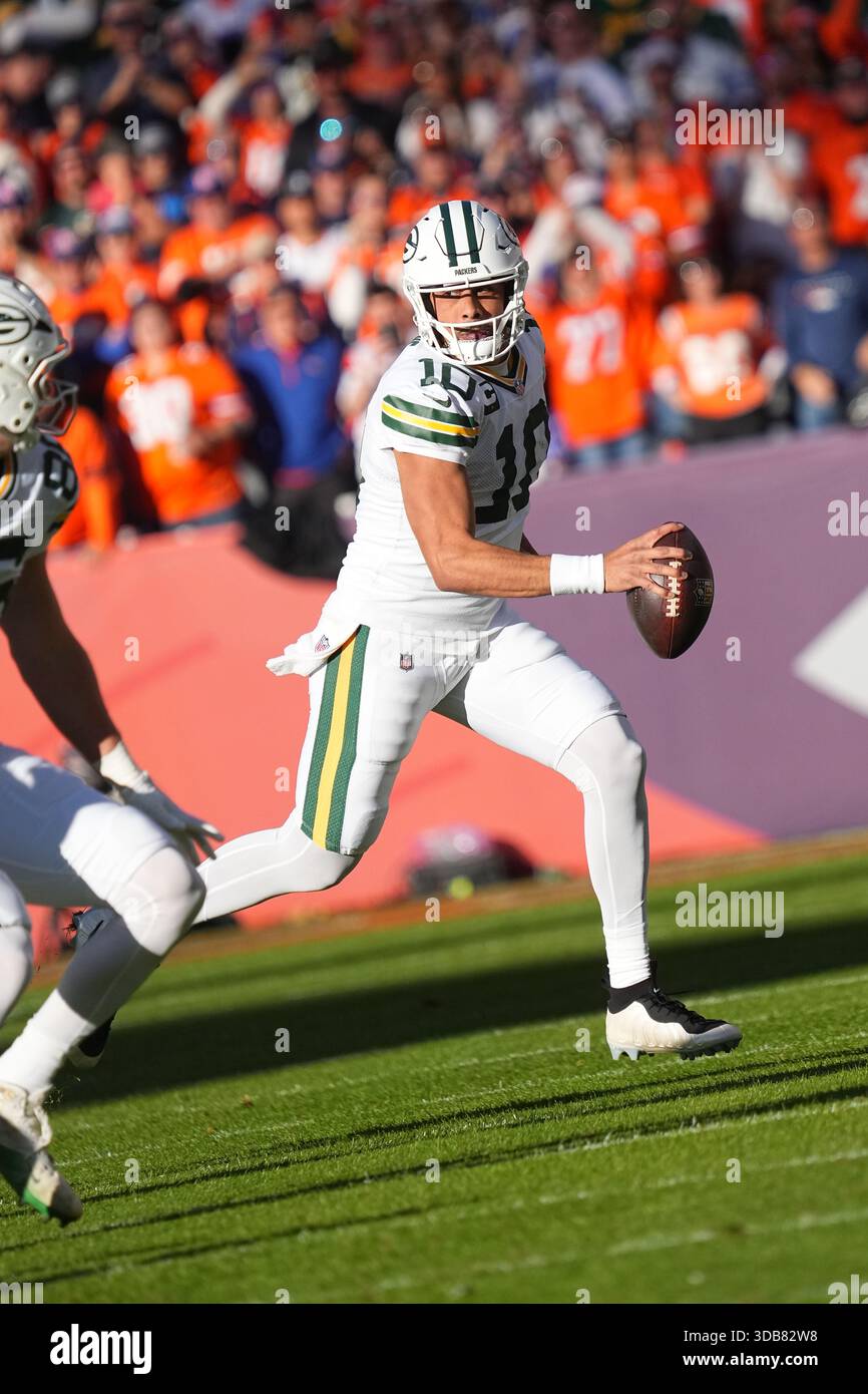 Green Bay Packers quarterback Jordan Love (10) runs the football ...